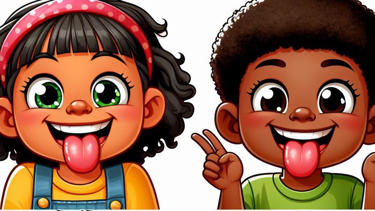 Los niños bromean y muestran la lengua (30 MIN) - Canciones para Niños ...