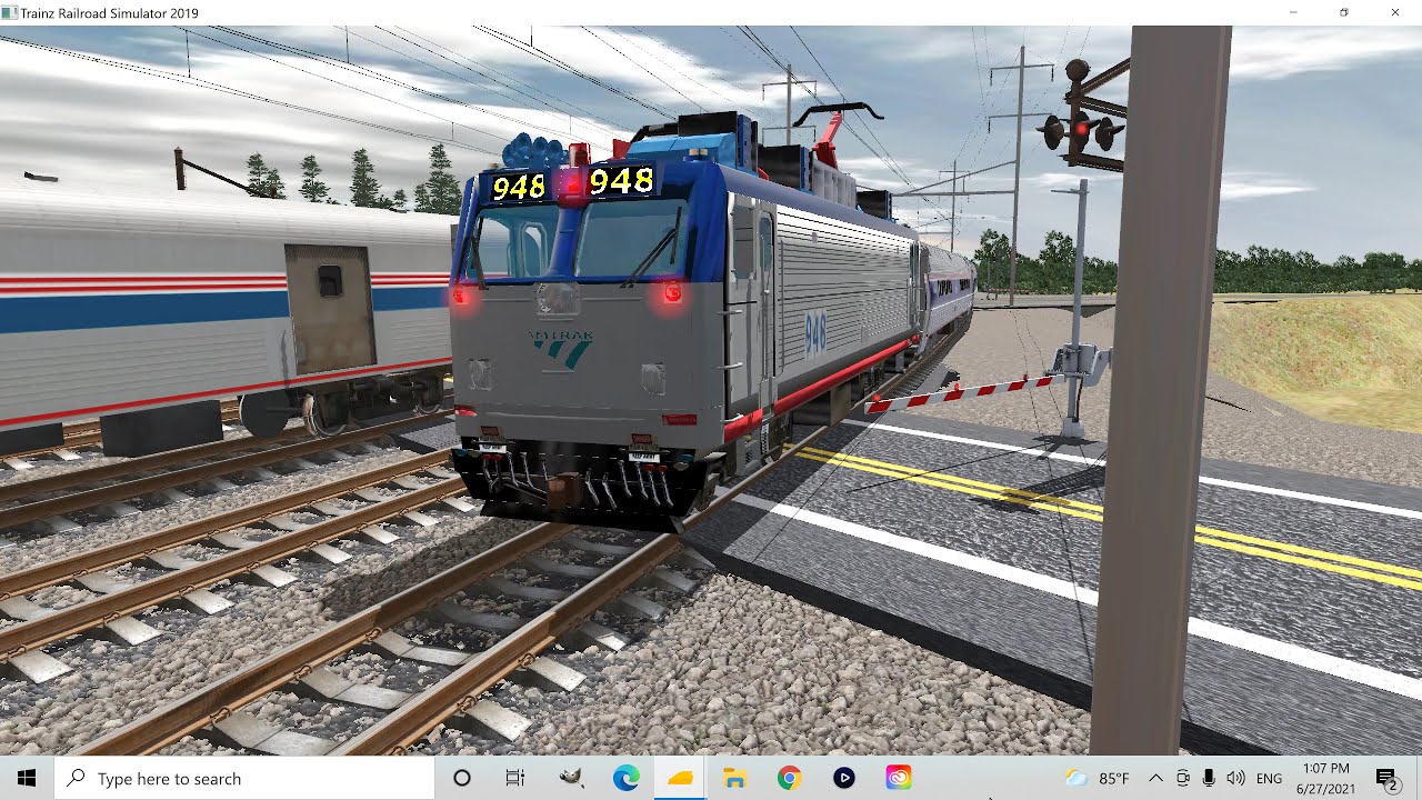 Trainz 2019 Amtrak EMD AEM-7 (Clean and weathered versions) - YouTube