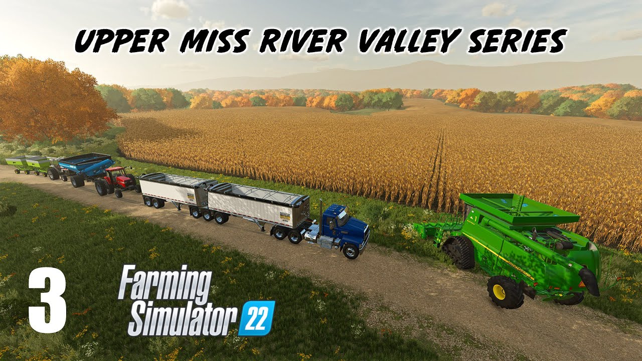 Corn Harvest for our Ethanol Plant on Upper Mississippi River Valley ...