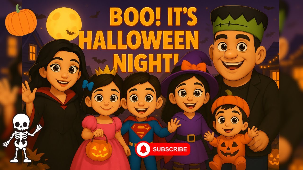 🎃 Boo! It’s Halloween Night! | Fun Halloween Song for Kids 👻 - YouTube