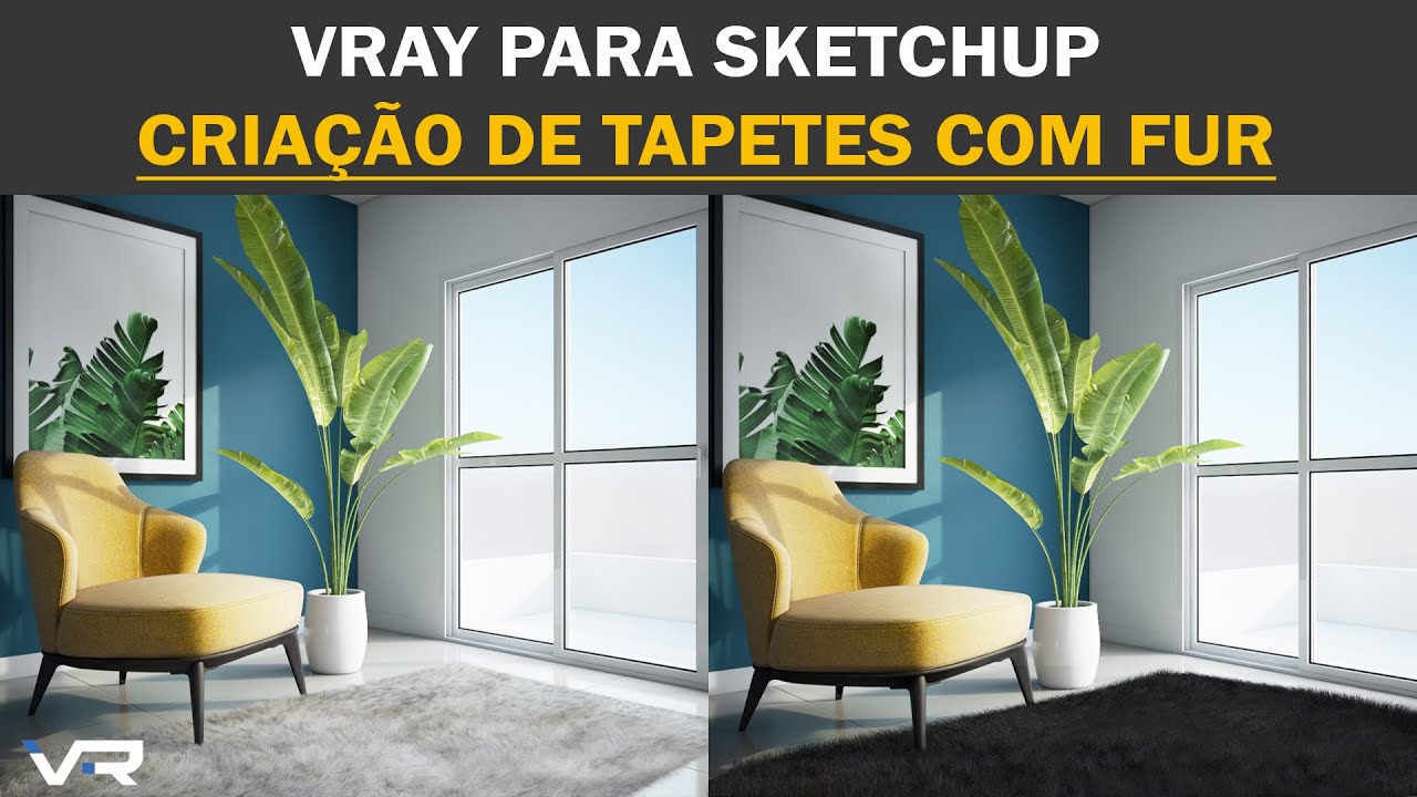Criando tapetes com Vray Fur - YouTube
