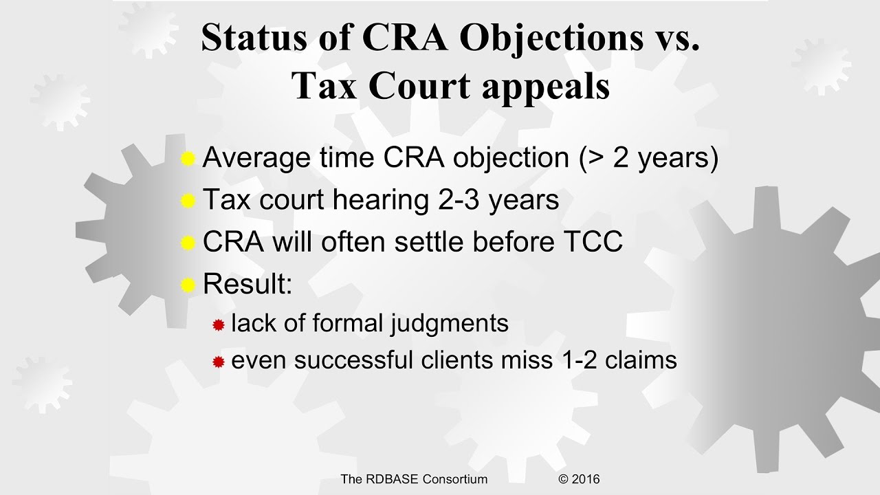 IV-3 Effectiveness of CRA SR&ED objection process - YouTube