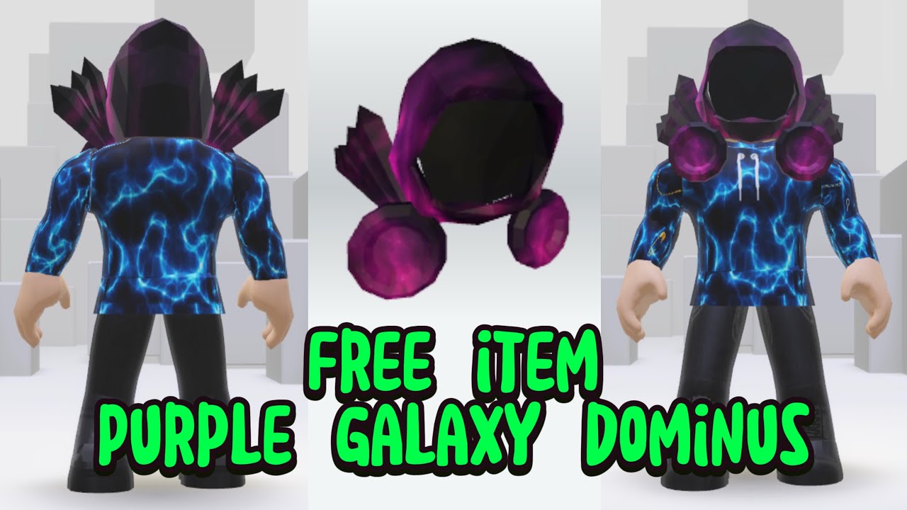 Cara Mendapatkan FREE ITEM PURPLE GALAXY DOMINUS di ROBLOX 😍😍 - YouTube