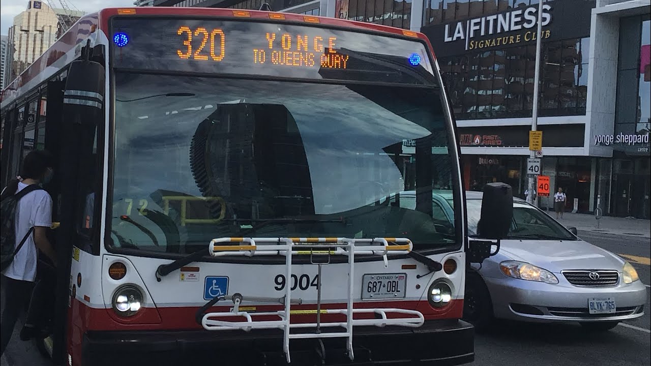 TTC Southbound Ride video on 9004 on route 320 Yonge Blue Night - YouTube