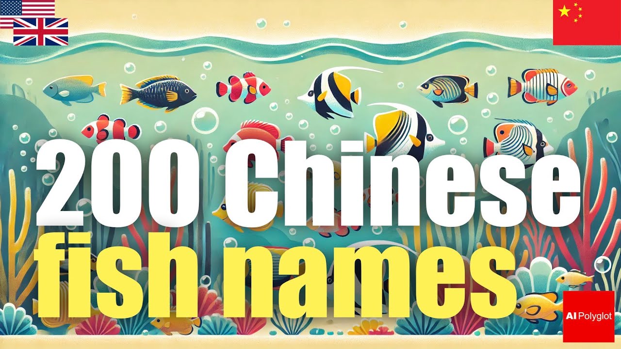 200 Chinese fish names | Passive listening - YouTube