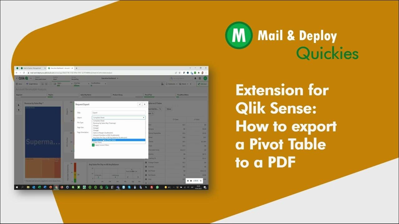 Mail & Deploy Quickies I How to export a Pivot Table to a PDF - YouTube