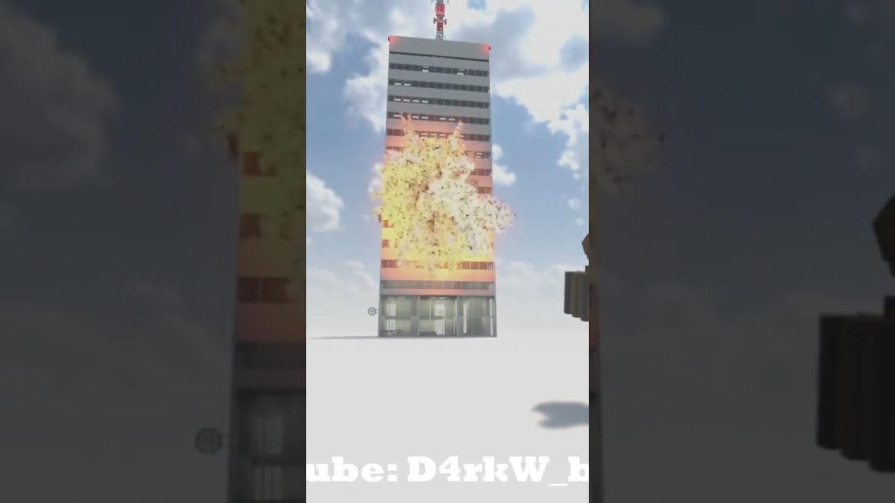 Cinematic Bomb vs. Tower #teardown #bomb #explosion - YouTube