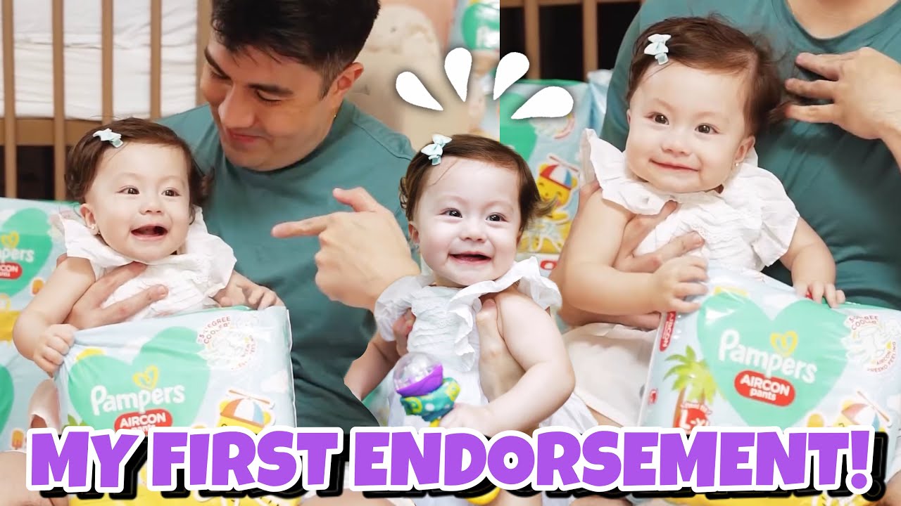 BABY PEANUT FIRST ENDORSEMENT 😍 MODEL NG ‘PAMPERS’ DIAPER! SOBRANG ...