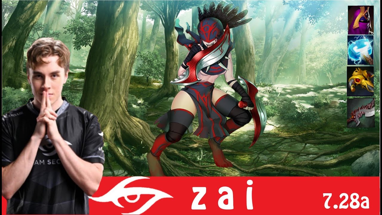 [DOTA 2] Team SECRET.zai the BLOODSEEKER [OFFLANE] [7.28A] - YouTube