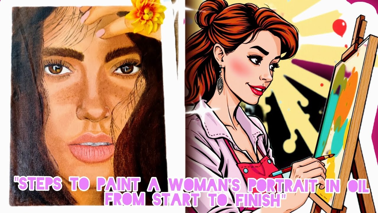 @Art star🎨🖌️ Steps to Paint a Woman's Portrait in Oil: From Start to ...