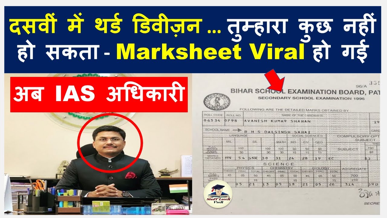 Why this IAS officer's class 10 marksheet is going viral | UPSC IAS ...