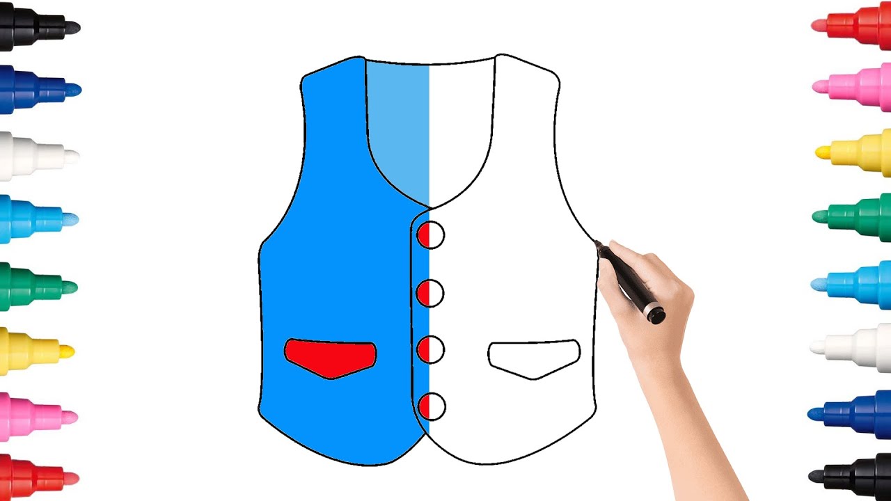 How to draw a vest | Easy drawings #drawing #draw - YouTube