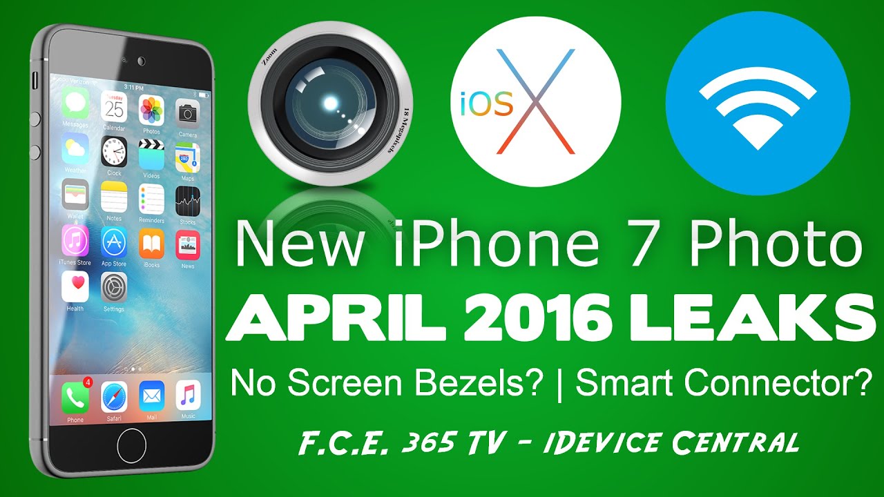 New iPhone 7 Photo | No screen bezels? | Smart Connector? - YouTube