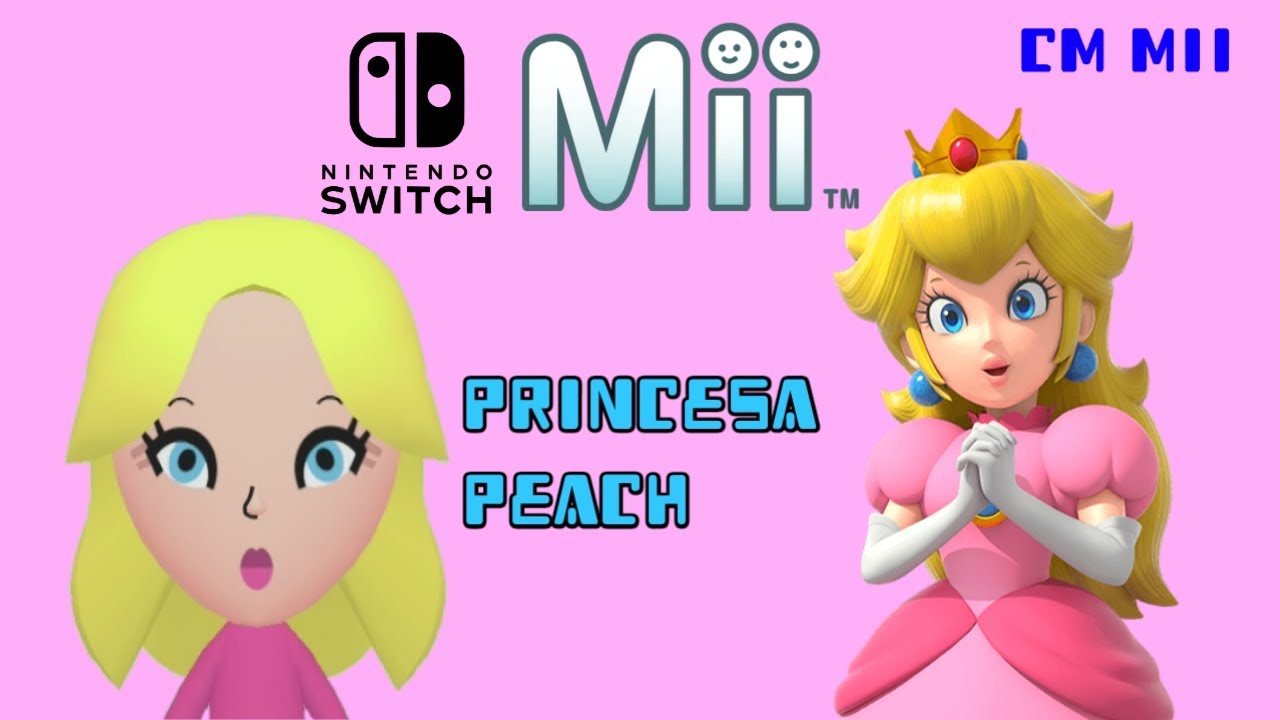 Creador Mii: Como crear a la Princesa Peach - YouTube