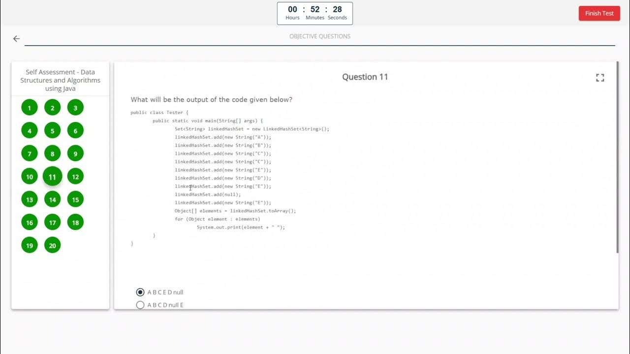 Data Structures and Algorithms using Java Self Assessment Answers Infosys Springsboard 100% ...