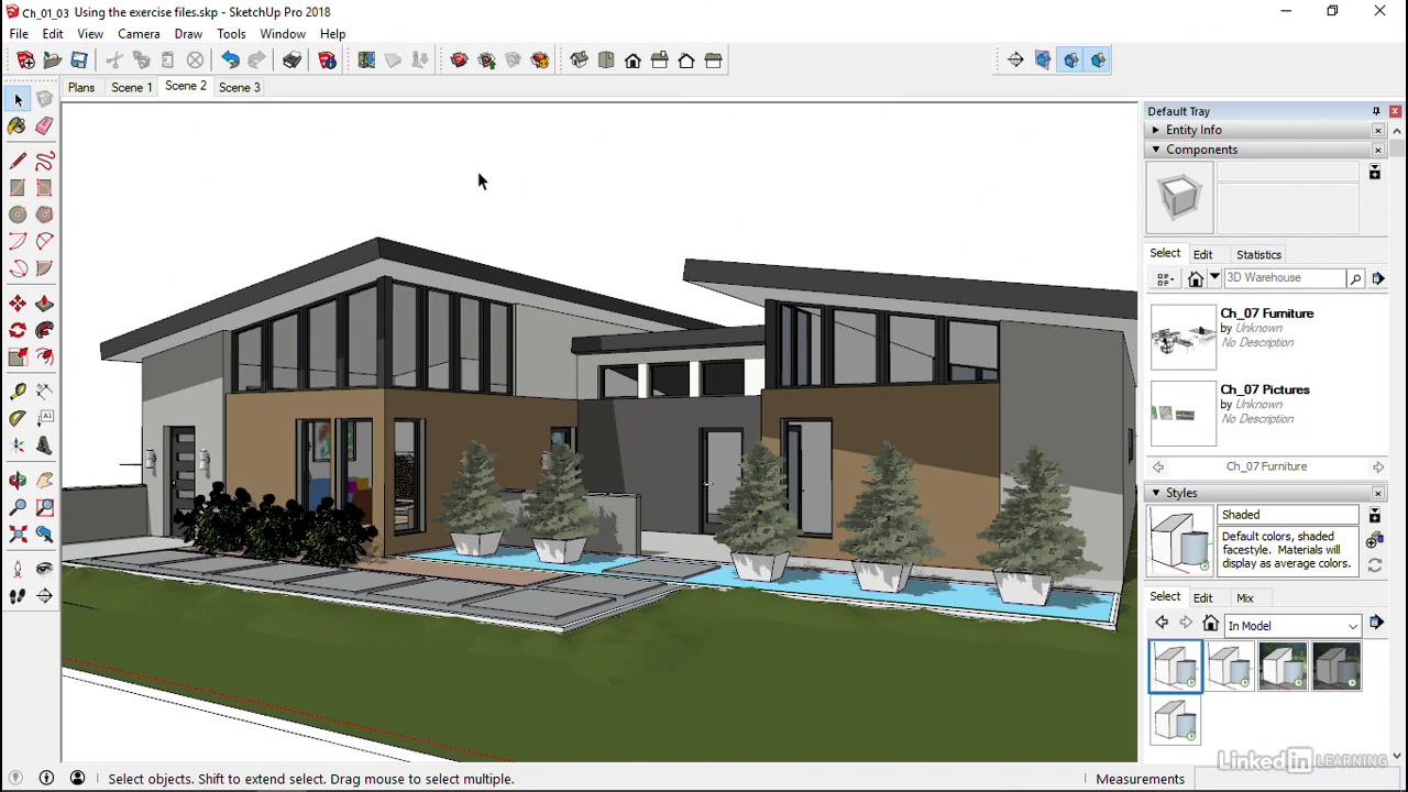 03 Using the exercise files Sketchup - YouTube