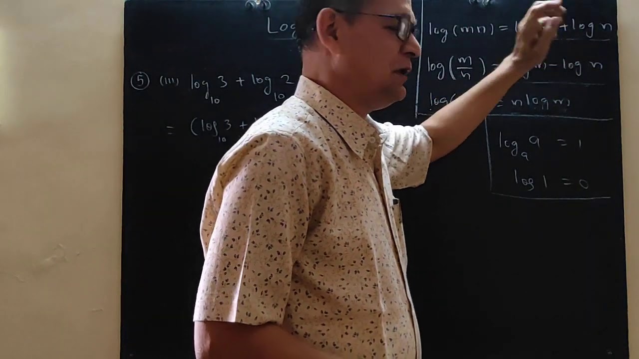 11th MATHS--LOGARITHM-lect.3 - YouTube