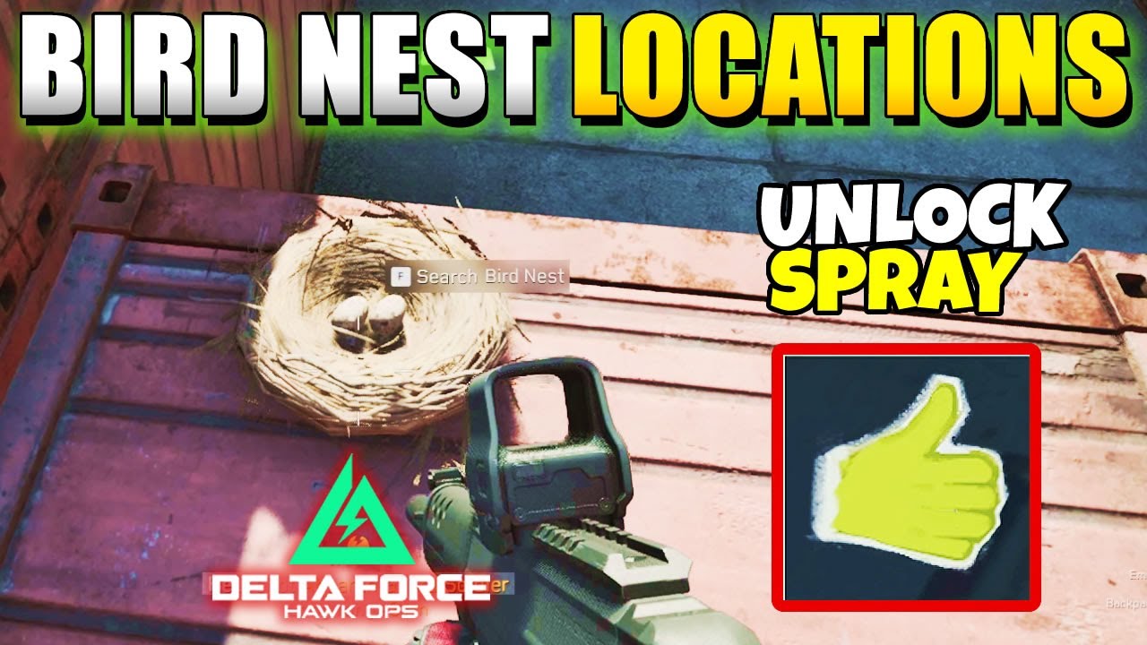 Delta Force How to Unlock RARE Spray Can/Paint (All 7 Bird Nest ...
