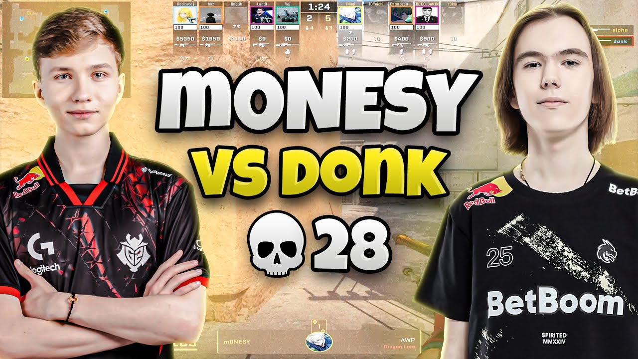 m0NESY vs DONK Plays FACEIT - m0NESY POV with Voice Comms (Dust2) - YouTube