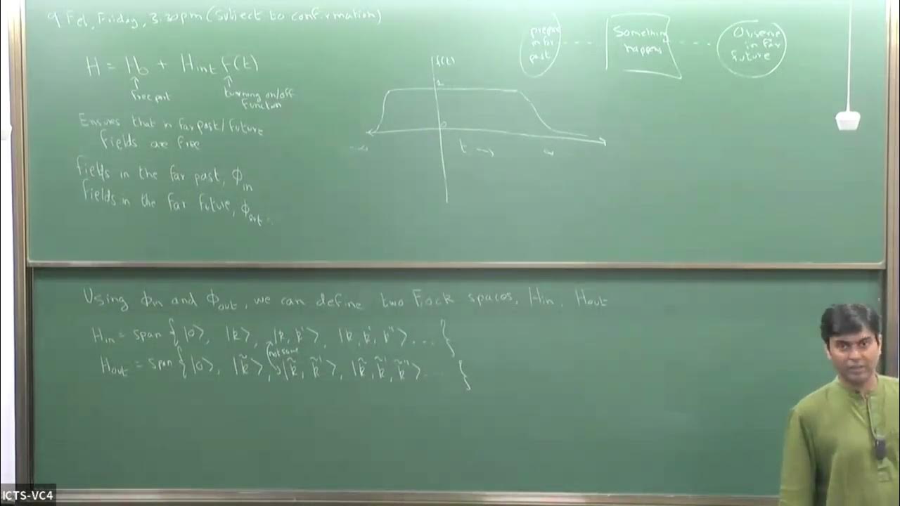 Quantum Field Theory Course (Lecture 8) by Suvrat Raju - 29th Jan 2024 - YouTube