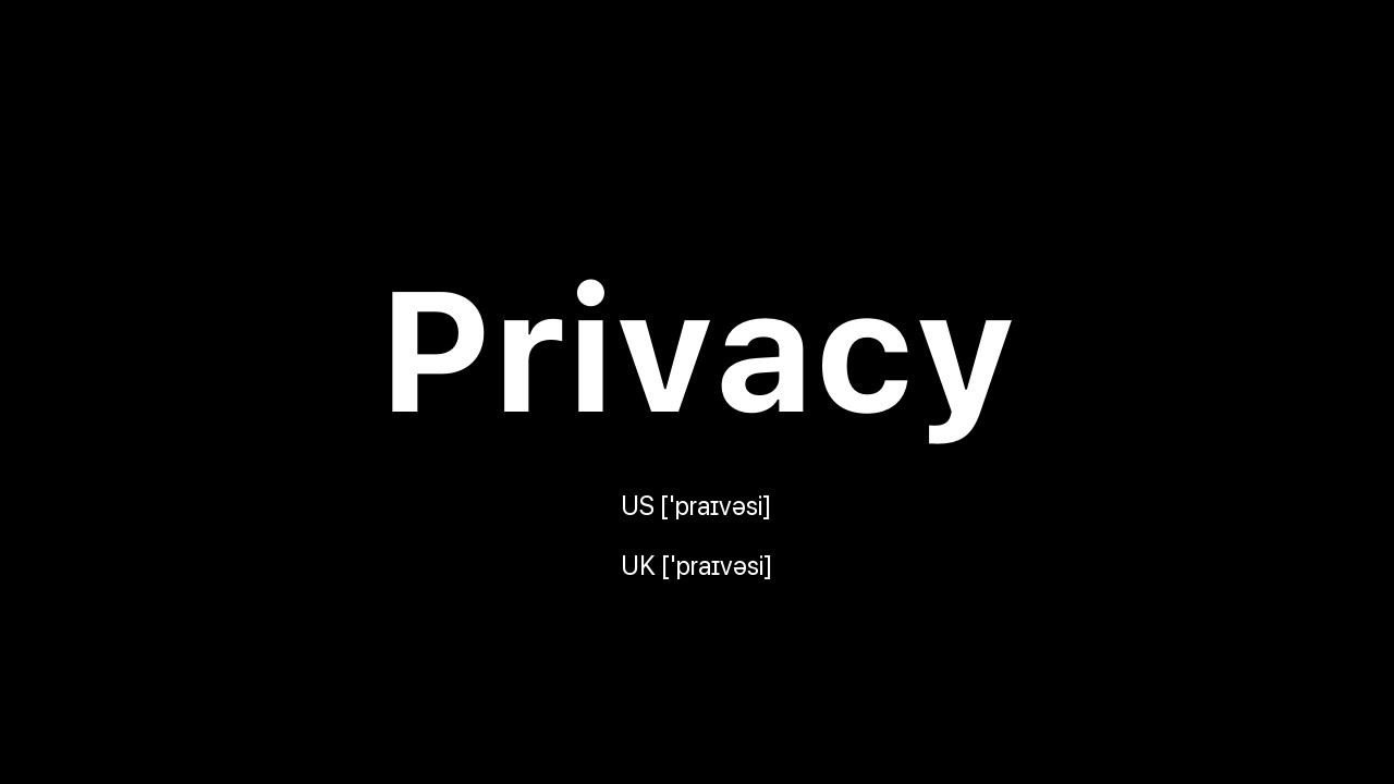 How to Pronounce Privacy: 🇺🇸 American English vs. 🇬🇧 British English ...