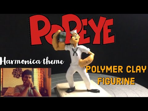 Popeye made with polymer clay | Harmonica - YouTube