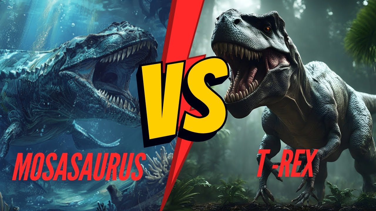T-Rex vs. Mosasaurus: Ultimate Prehistoric Showdown! - YouTube