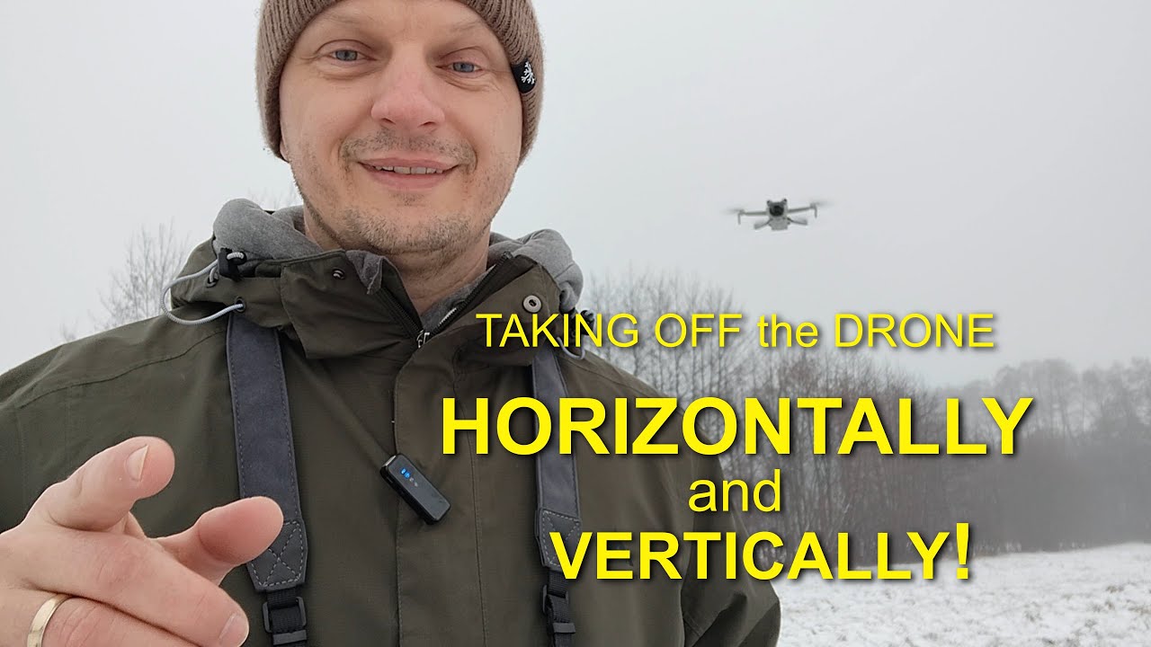 Taking off the drone by hand vertically and horizontally - Let's do ...