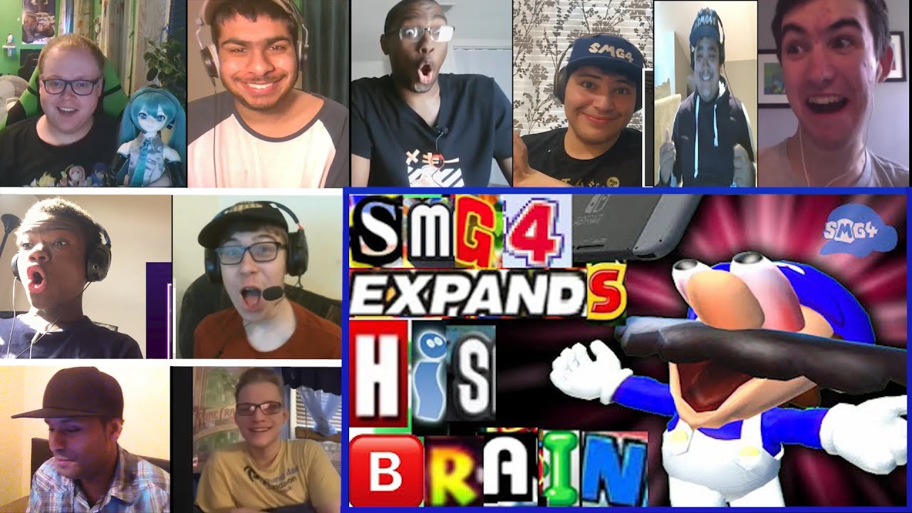 SMG4 SMG4 🅴🆇🅿🅰🅽🅳🆂 His Brain REACTIONS MASHUP - YouTube