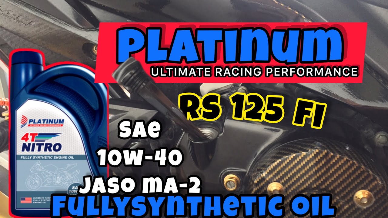 Platinum NITRO Engine oil para sa Rs125 fi - YouTube