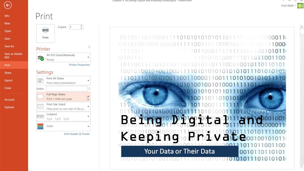Microsoft Powerpoint Printing Multiple Slides to a Sheet - YouTube