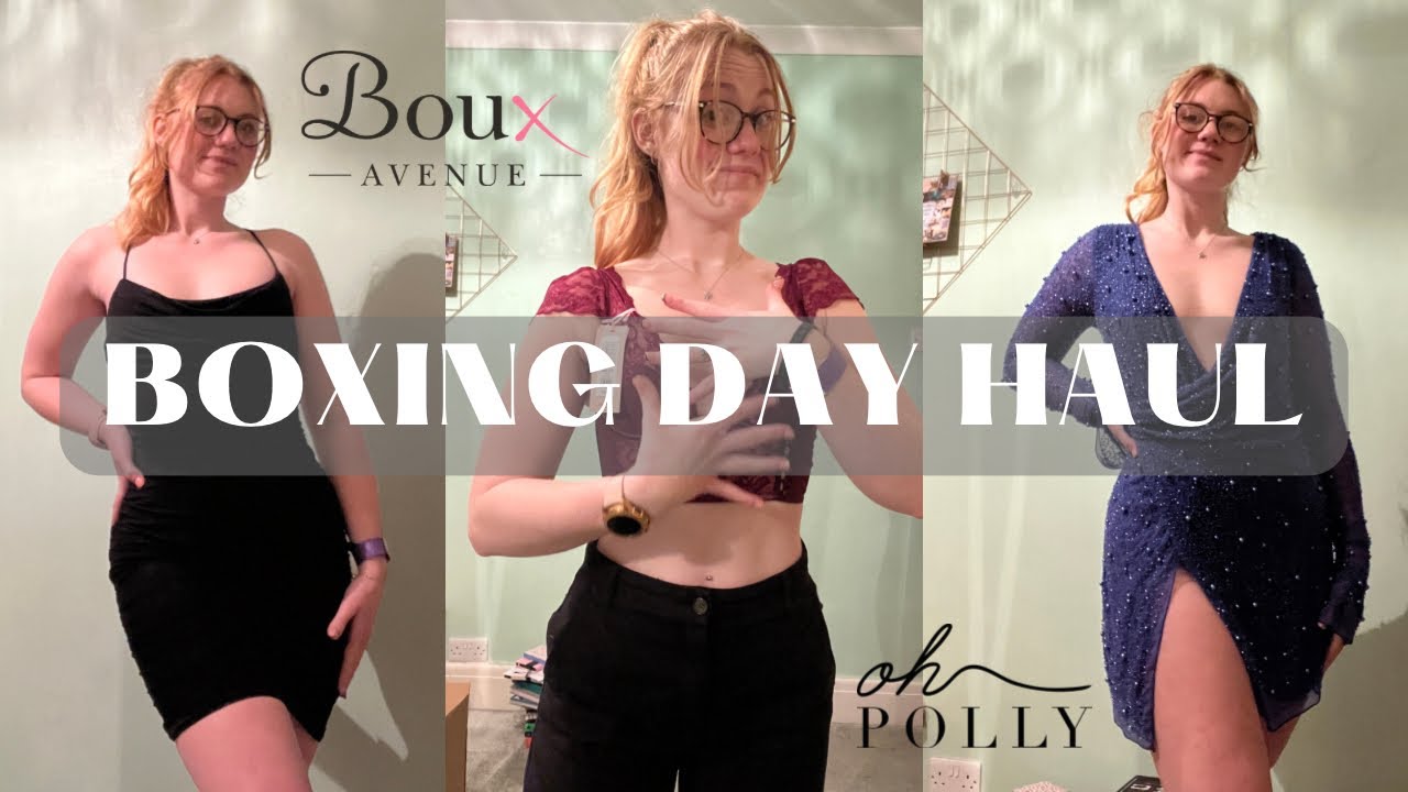 BOXING DAY SALE HAUL | Oh Polly & Boux Avenue - YouTube
