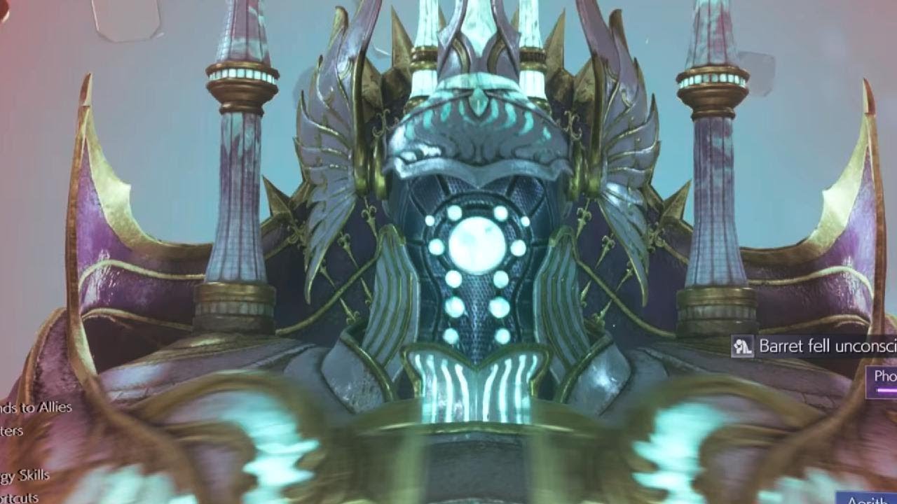 FINAL FANTASY VII REBIRTH Alexander Summon Boss fight Giant Robot - YouTube
