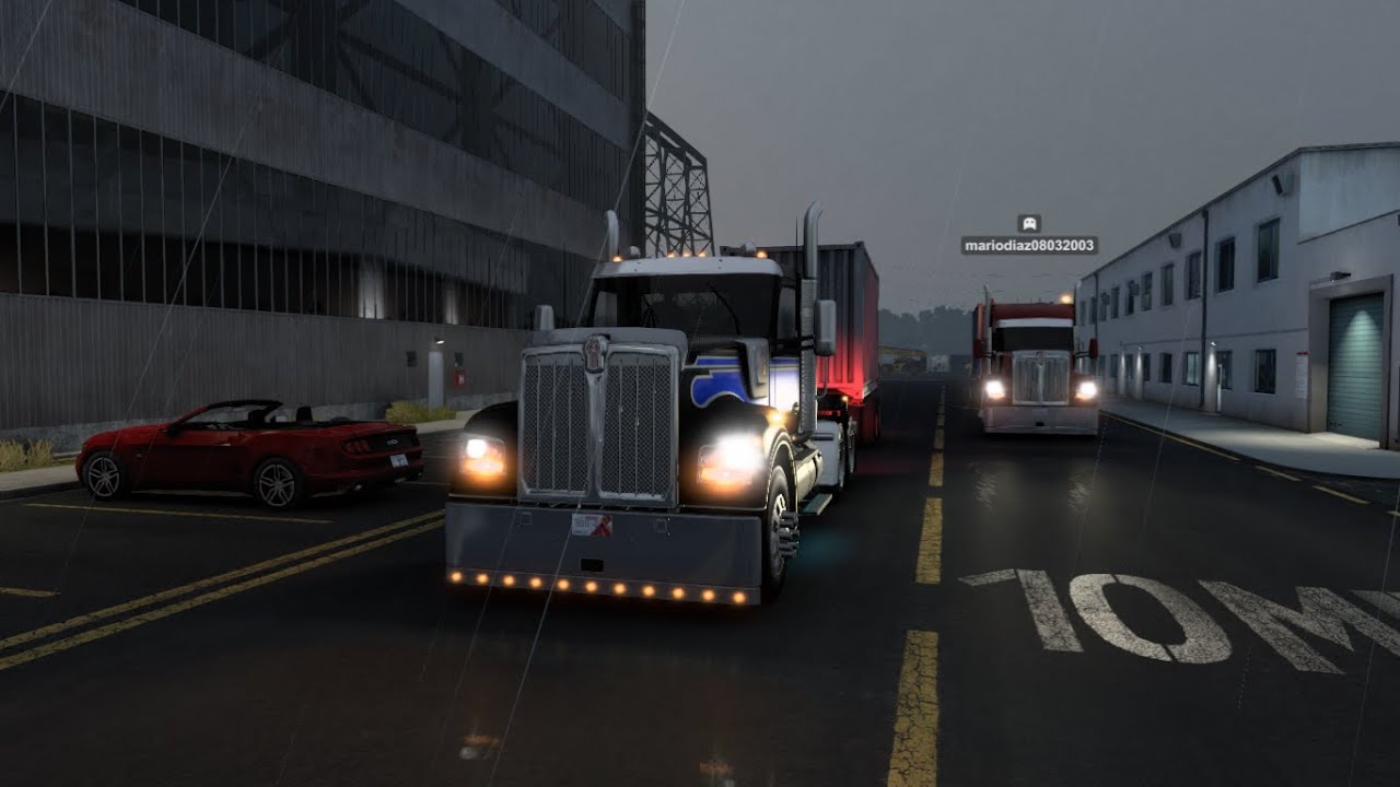 american truck simulator chata kenworth k100 - YouTube