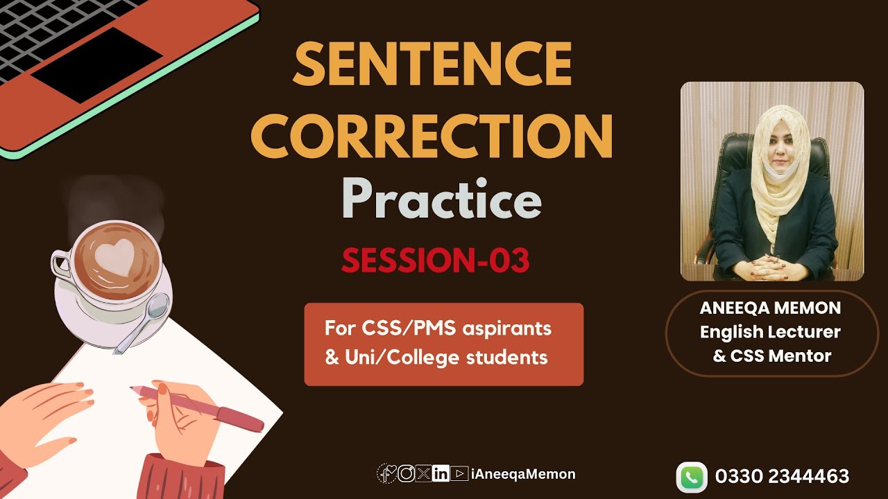 SENTENCE CORRECTION PRACTICE SESSION - 03 - YouTube