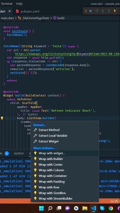 Refreshindicator ⏳ In Flutter Pull To Refresh Dart Flutter Dart Code Program Youtube