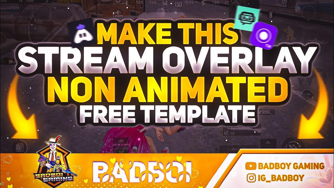 How to Make Non Animated Overlay for Pubg | How To Make Overlay For ...