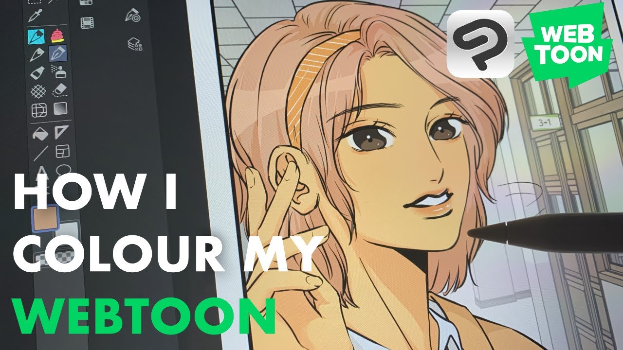 HOW I COLOUR MY WEBTOON CHARACTERS - YouTube