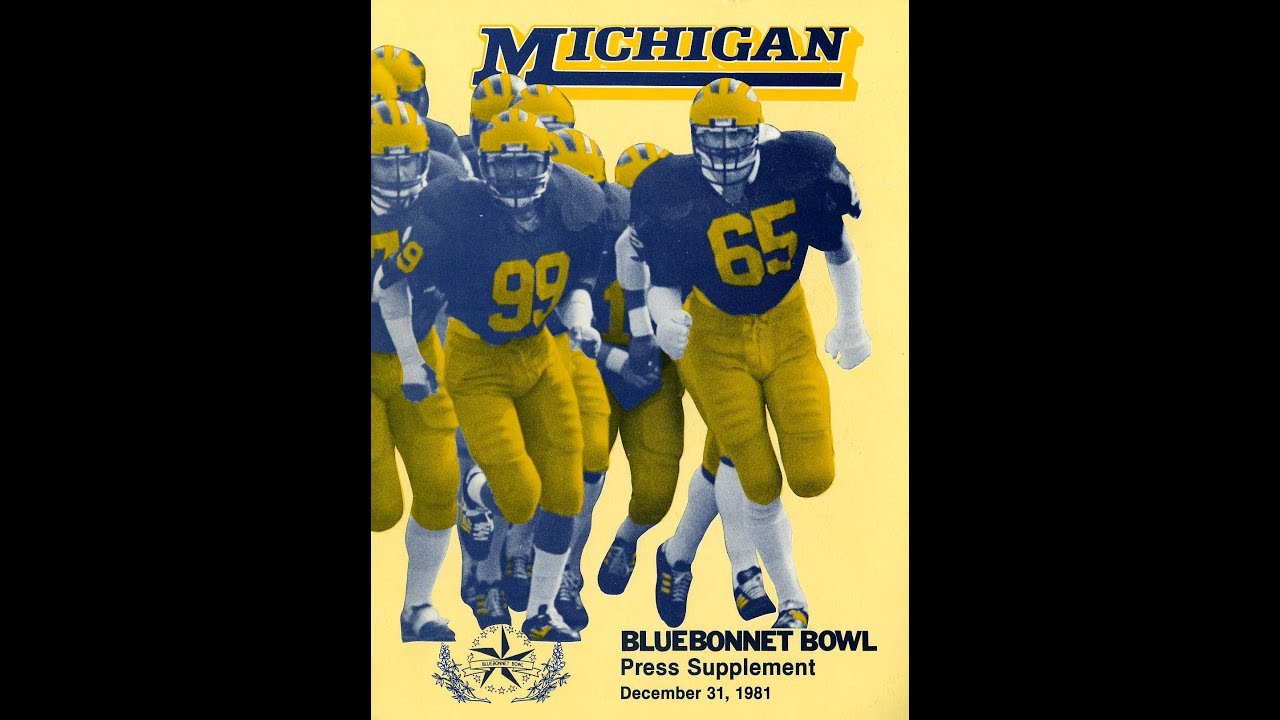 Bluebonnent Bowl UCLA vs Michigan Devember 31, 1981 - YouTube