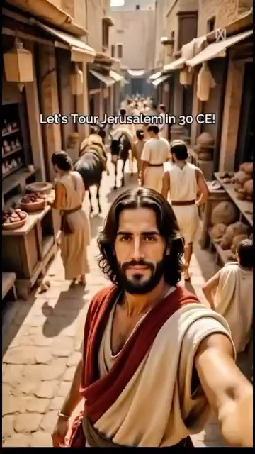 Jesus Christ on tour of Jerusalem in 30CE ️Jerusalem 30CE#Jesus # ...