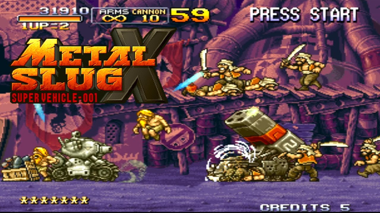 Metal Slug X - Classic Arcade Run 'N Gun Shooter (SNK 1999) - YouTube