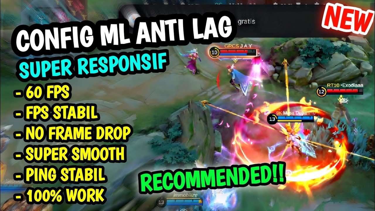 Update Config ML Anti Lag 60 Fps Super Smoothest + Ping Stabil Patch ...