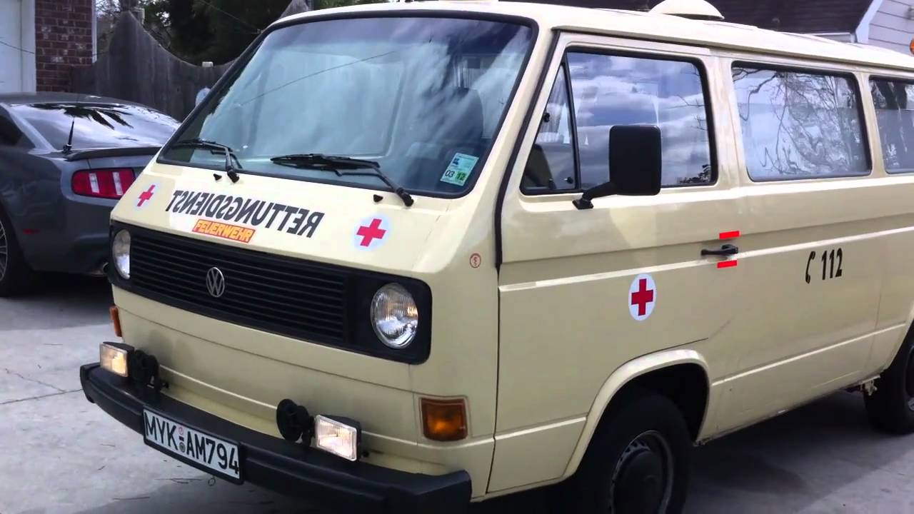 1980 Volkswagen Transporter Ambulance Fire Truck - YouTube