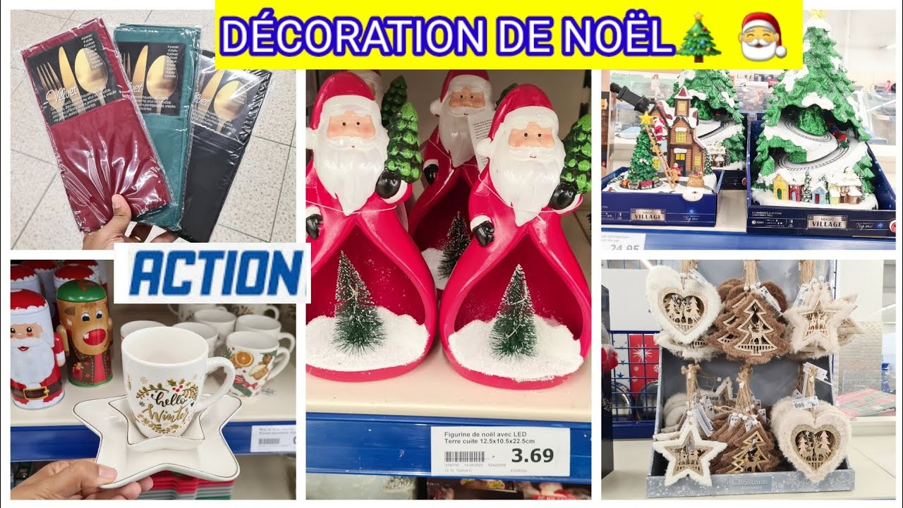 ACTION🎁🎅DÉCORATION DE NOËL🎄 17.09.22 #action #arrivagesaction #discount ...