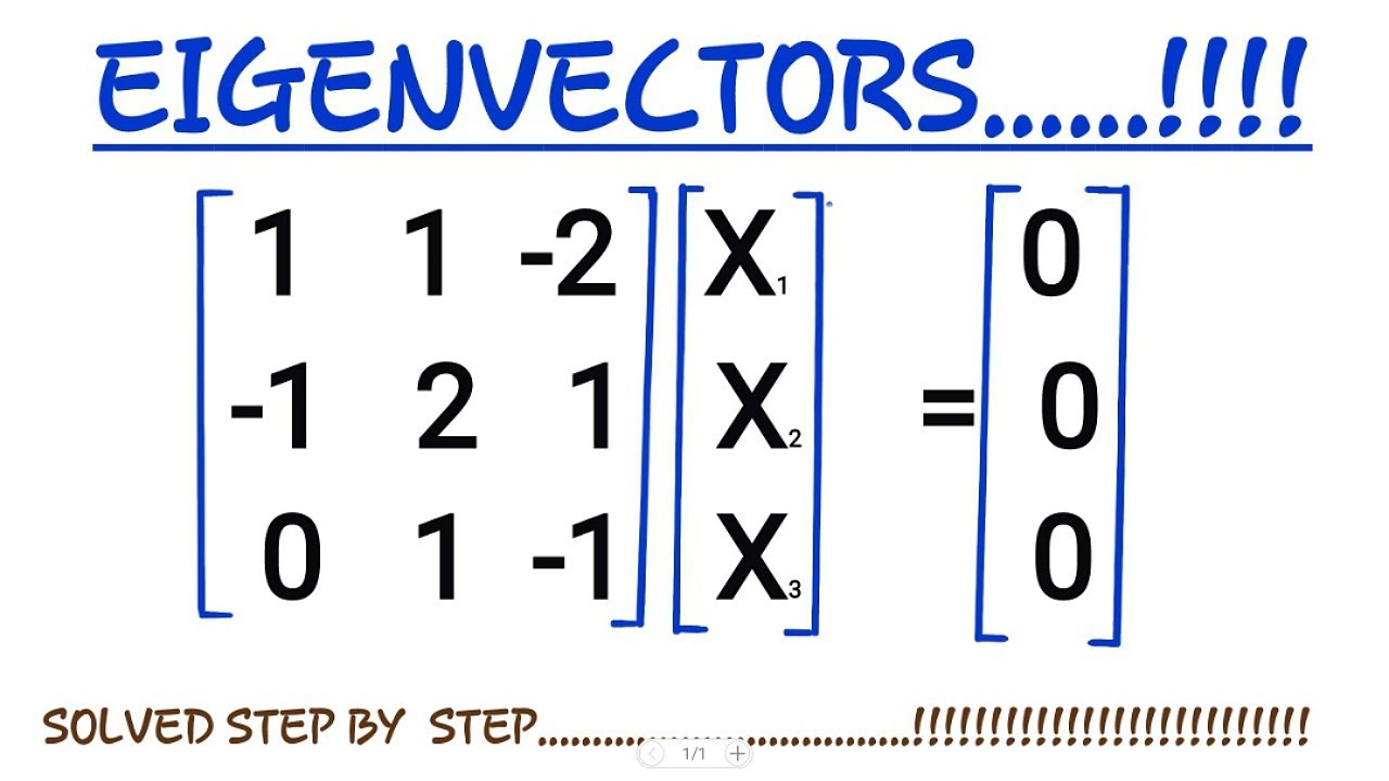 Eigenvectors Youtube 5759