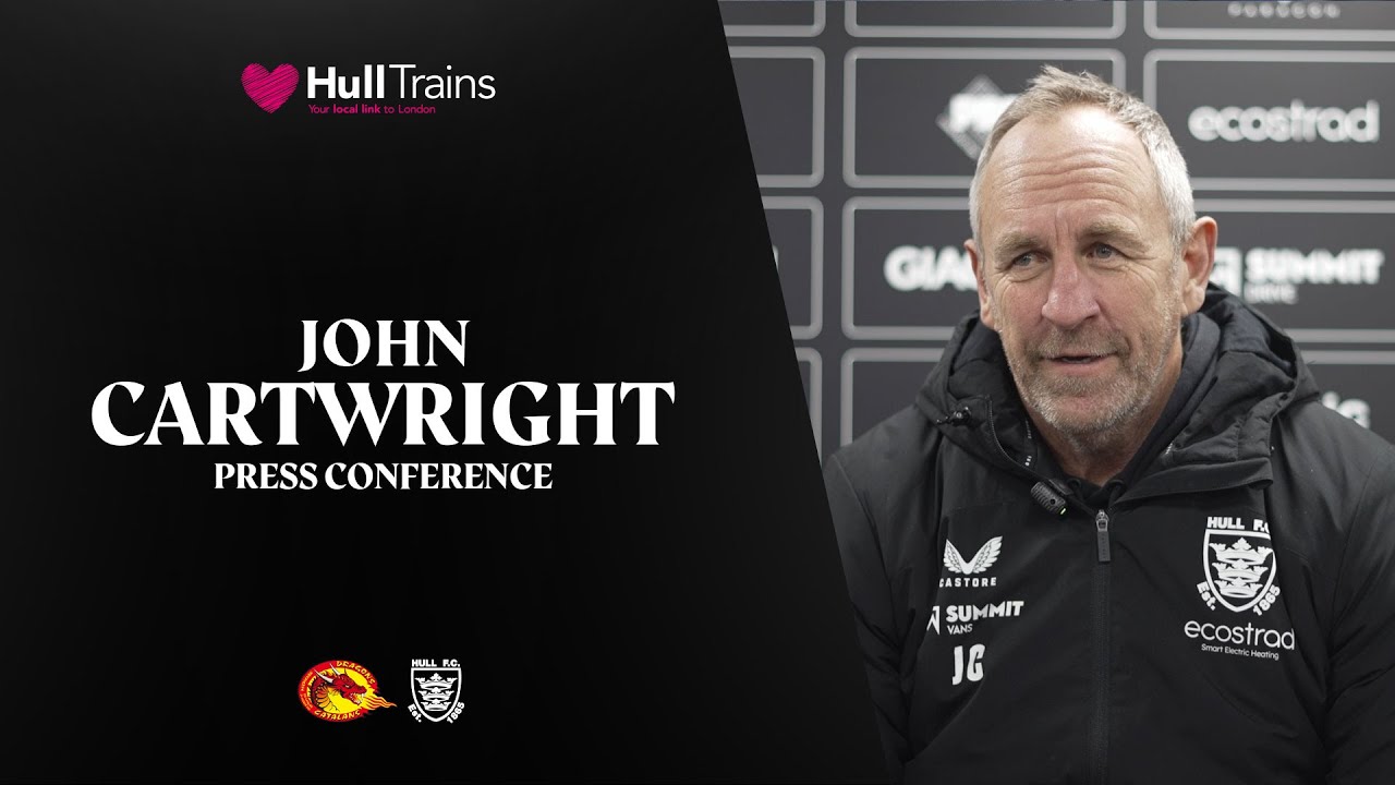John Cartwright | Press Conference (vs Catalans Dragons) - YouTube