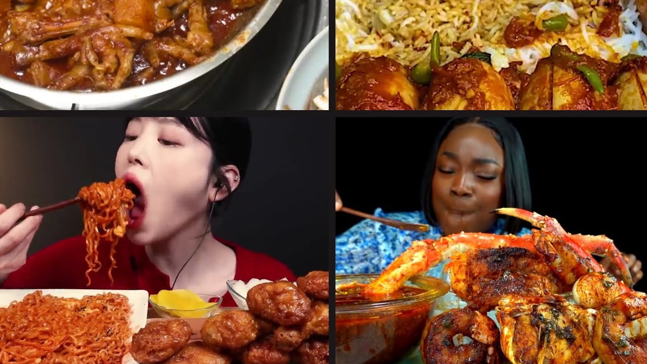 MUKBANG COMPILATION Hamzy, ZCM ASMR, Eat with Boki, Eatcookandliveitup ...