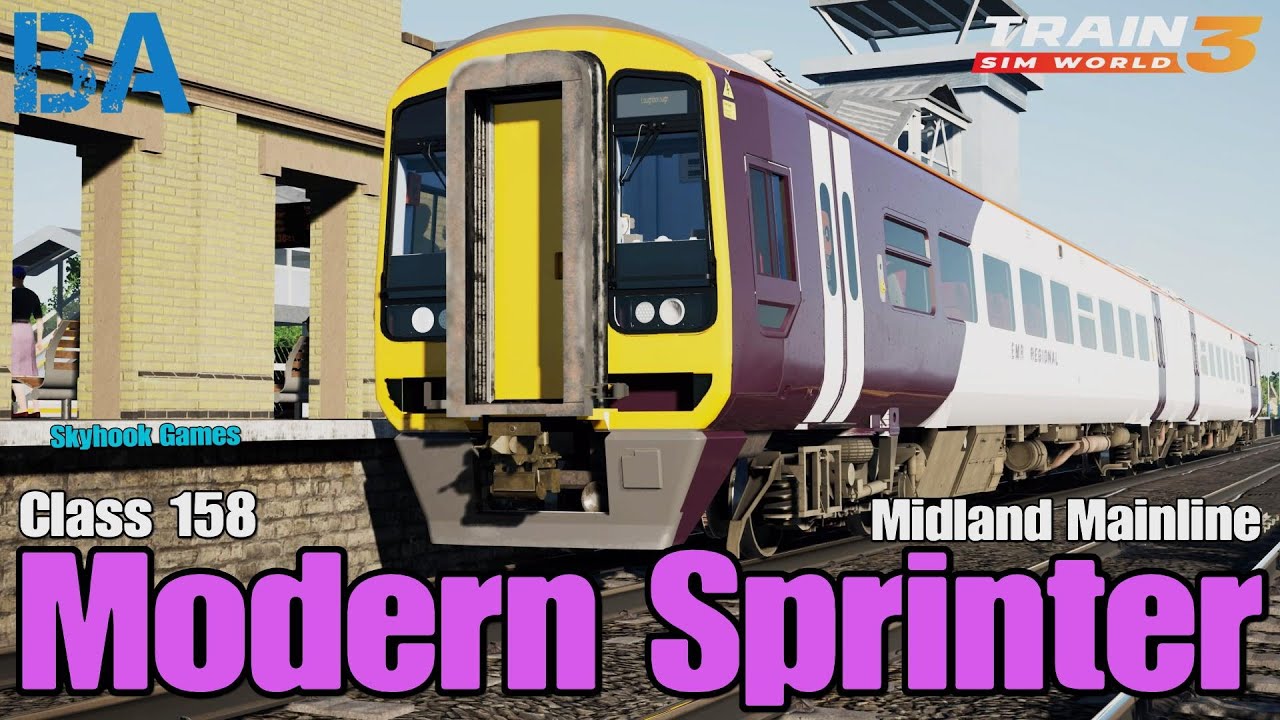 Modern Sprinter - Midland Mainline - Class 158 - Train Sim World 3 ...