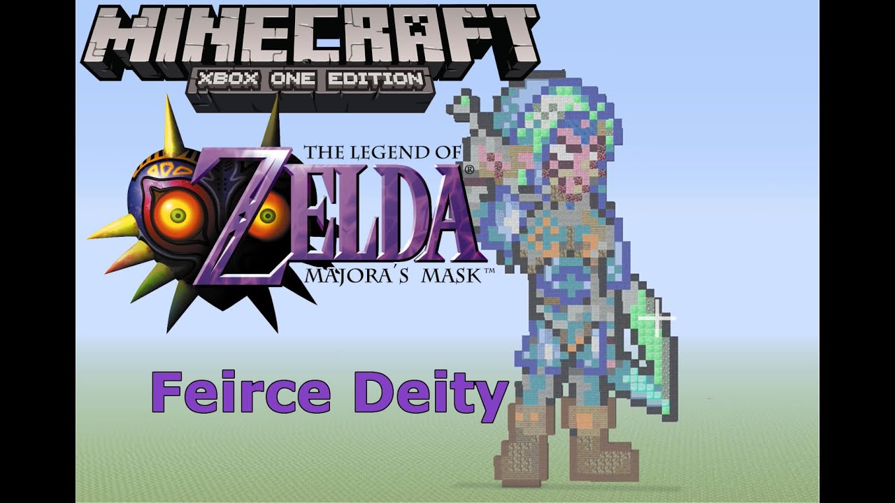 Minecraft Fierce Deity Pixel Art Tutorial - YouTube