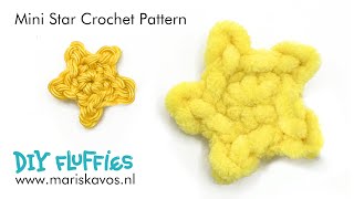 Mini Star Crochet Pattern - Easy beginner tutorial English | Doovi